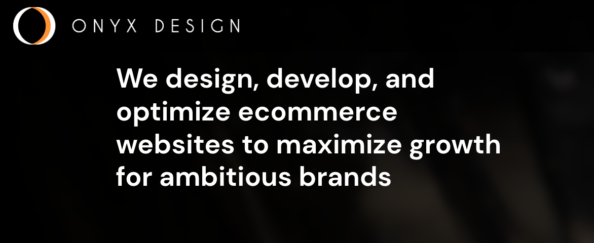 ONYX Design - Elite ecommerce web design, development, & optimization